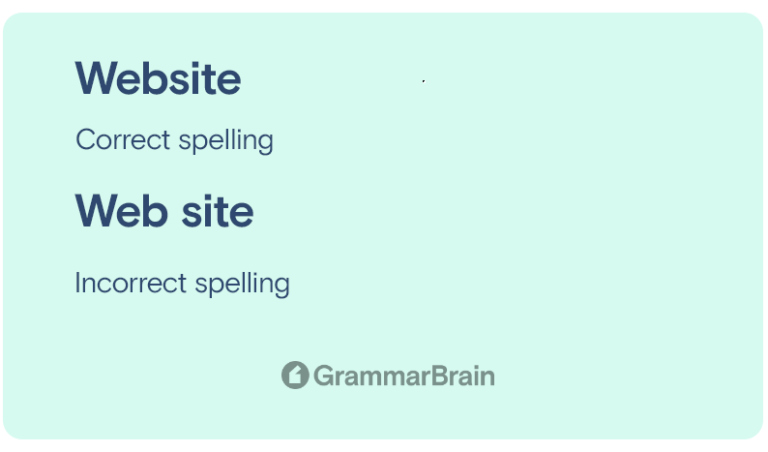 Website or Web Site? Which is Correct? (Grammar + Examples) | GrammarBrain