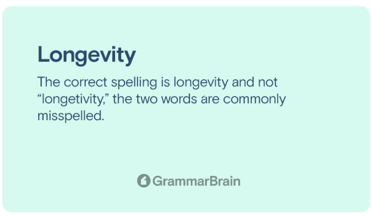 Longetivity vs Longevity—Which is Correct? (Grammar + Examples ...