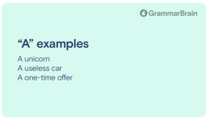 When to Use "A" or "An" (Grammar + Examples) | GrammarBrain