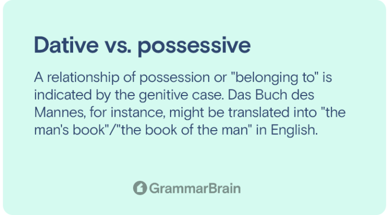 Understanding Dative Case (Definition, Examples, How to Use) | GrammarBrain