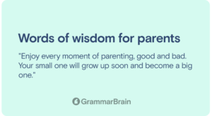 Top Words of Wisdom (For Kids, Parents, Students, and More) | GrammarBrain